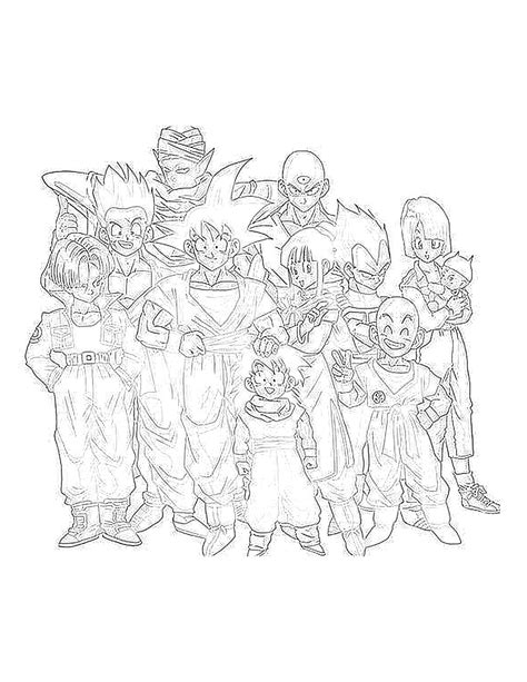 Coloriages Dragon Ball Super à imprimer