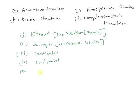 Similarities Between Types Of Titration Acid Base Titration Redox