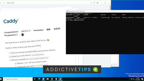 Run The Caddy Web Server On Windows Server Addictive Tips Guide