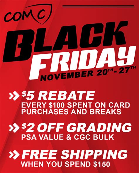 Get Ready For Black Friday Cyber Monday Deals COMC Blog