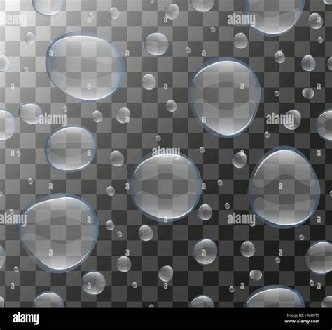 Realistic Transparent Water Bubbles 3d Set Soap Drop Droplets