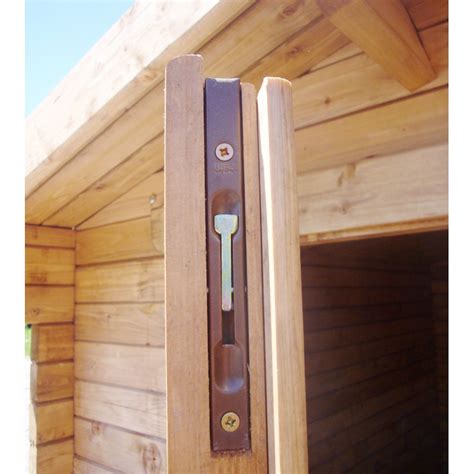Abri en bois massif 12m² 28mm Traité teinté marron Gardy Shelter