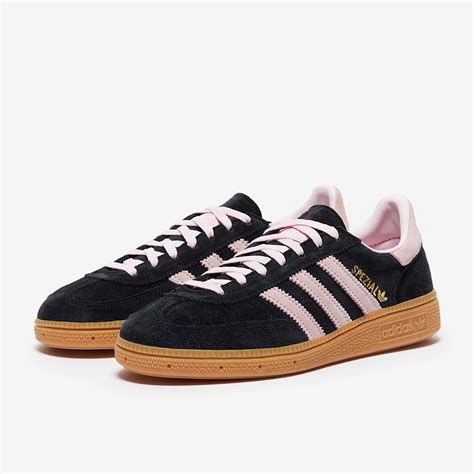 Adidas Originals Womens Handball Spezial Core Black Clear Pink Gum 1