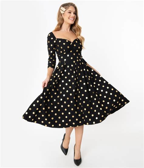 Vintage Polka Dot Dresses 50s Spotty And Ditsy Prints