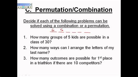 alg 2 ln 9 4 permutations and combinations part 3 youtube