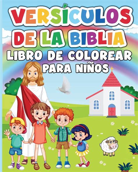 Versiculos De La Biblia Libro De Colorear Para Ninos 50 Ilustraciones