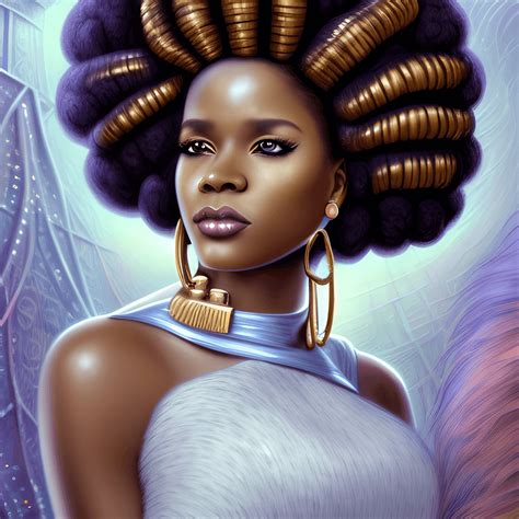 African American Princess Leia 8k Digital Graphic · Creative Fabrica