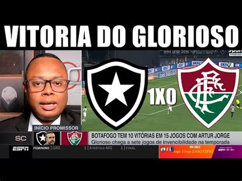 BOTAFOGO 1 X 0 FLUMINENSE GLORIOSO VENCE O CLASSICO GOL DO ZAGUEIRO