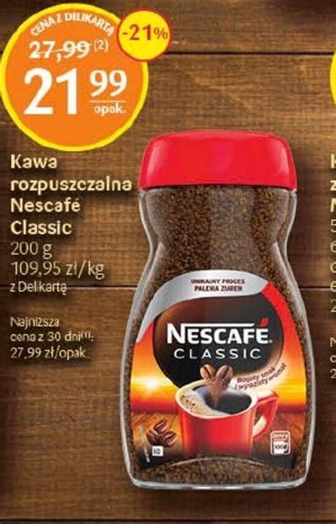 Promocja Kawa Rozpuszczalna Nescaf Classic G W Delikatesy Centrum