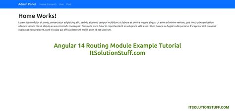 angular 14 routing module tutorial example
