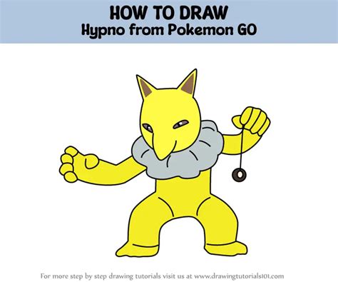 How To Draw Hypno From Pokemon GO Pokemon GO Step By Step