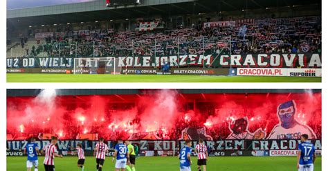 Tak wspólnie dopingowali zespoły kibice Cracovii i Lecha ZDJĘCIA