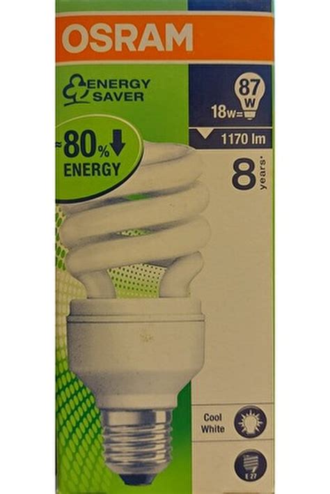 Osram Watt Enerji Tasarruflu Ampul Beyaz I K Off