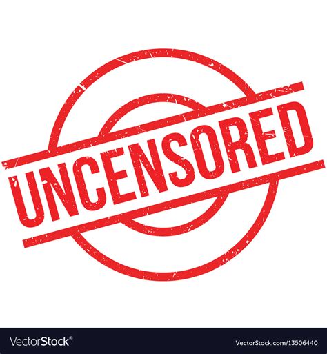 Uncensored Rubber Stamp Royalty Free Vector Image