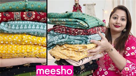 Meesho Haul Starting Rs 365 Meesho Kurti Kurta Set Dupata Palazo Haul