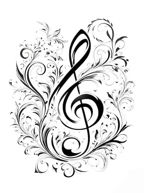 Vector del símbolo de la nota musical Foto Premium