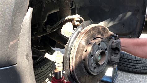 How To Replace A Front Brake Disc Dust Stone Guard Cover On Audi A