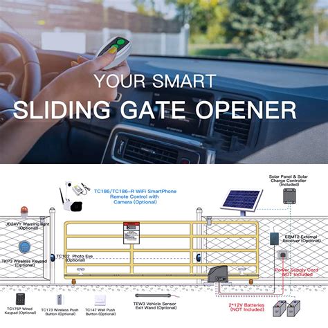 Buy Topens Dkr St Solar Sliding Gate Opener Rack Drive Automatic Gate