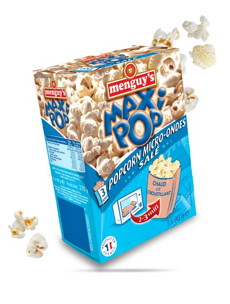 Pop corn micro ondable salé Menguy s