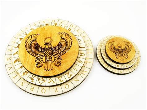 Cipher Egyptian Cypher Wheel Cipher Disk Cipher For Escape Room Puzzle