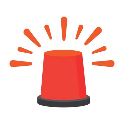 Premium Vector Siren Lights Icon Logo Vector Design Template