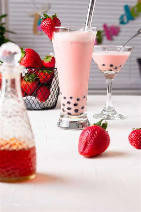 Strawberry Boba Pearls Recipe Without Tapioca Starch Deporecipe Co