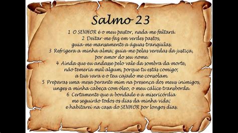 Salmo O Senhor O Meu Pastor Hebraico Legenda Em Portugu S Gad
