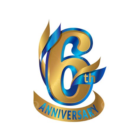 6th Anniversary PNG Vector PSD And Clipart With Transparent