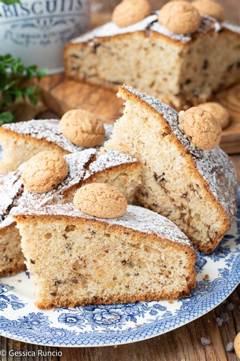 TORTA AMARETTI E GOCCE DI CIOCCOLATO Senza Burro