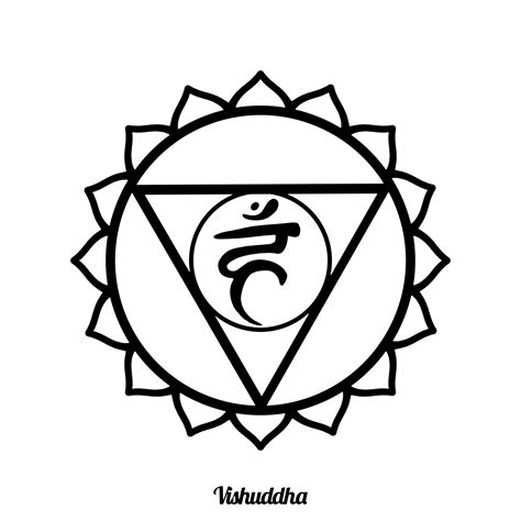 K Nstlerische Illustration Vishuddha Throat Chakra Europosters