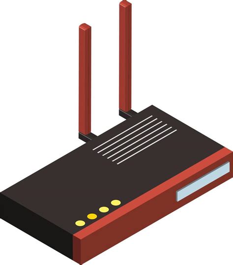 Router And Modem Illustration In 3D Isometric Style 14273216 Vector Art