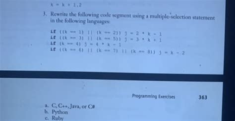 answered 3 rewrite the following code segment… bartleby