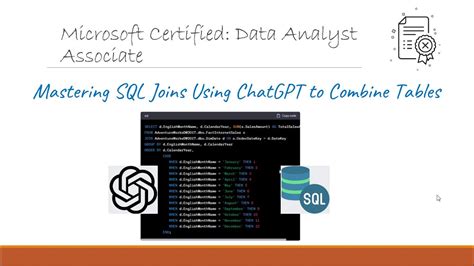 Mastering SQL Joins Using ChatGPT To Combine Tables YouTube