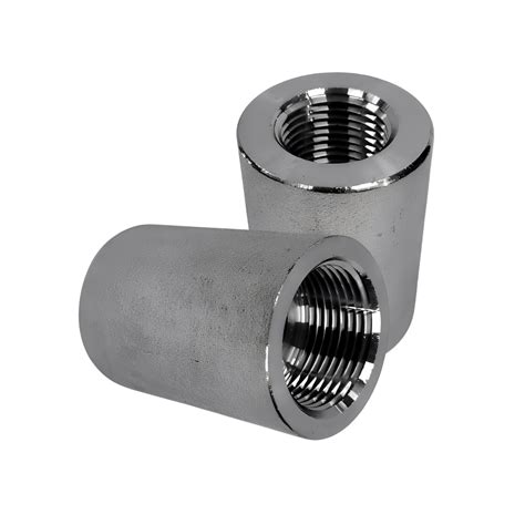 Luva redução fêmea 3000 libras BSP Inox Plasnox