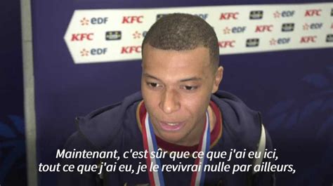 Mbappé part la tête haute et avec émotion du PSG Sudinfo Vidéos