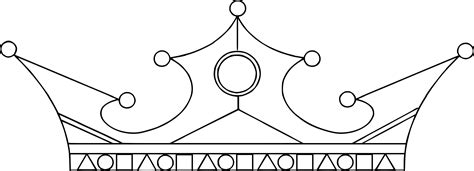 Coloriage Couronne princesse à imprimer sur COLORIAGES info