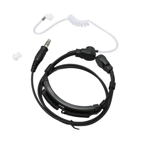 HURRISE Casque Micro De Gorge Casque Radio Bidirectionnel Conception
