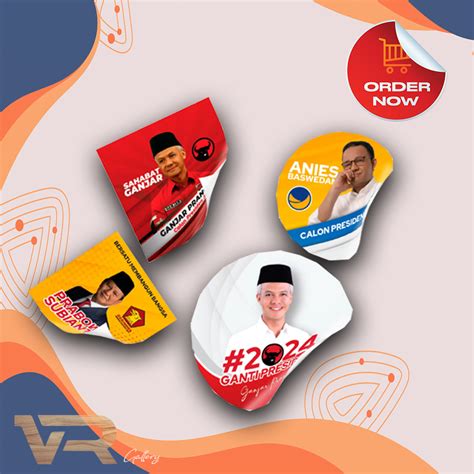 Jual Cetak Sticker Caleg Stiker Partai Kampanye Pemilu Pilpres Bisa