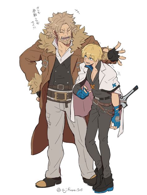 Ky Kiske And Leo Whitefang Guilty Gear Drawn By Asaya Minoru Danbooru