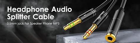 Buy RIATECH Gold Plated 3 5mm Stereo 2 Male To 1 Female Y Splitter AUX