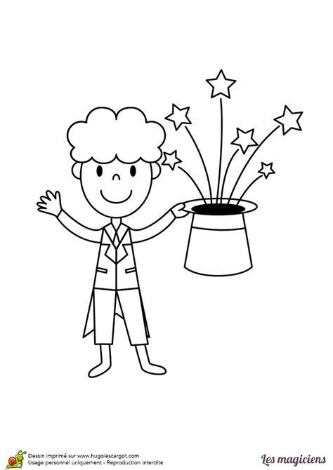 26 idées de Coloriages magiciens magicien tour de magie dessin a