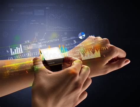Close Up Female Hand Wearing Smartwatch Stock Image Image Of Finance