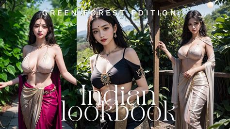 INDIAN AI LOOKBOOK SEXY INDIA GIRL WEARING SAREE IN JUNGLE Ai Aiart