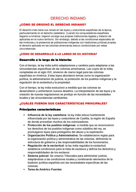Derecho Indiano DERECHO INDIANO CÓMO SE ORIGINÓ EL DERECHO INDIANO