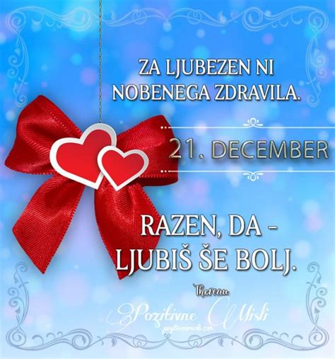 21 december 365 misli koledar lepih misli o življenju Za ljubezen