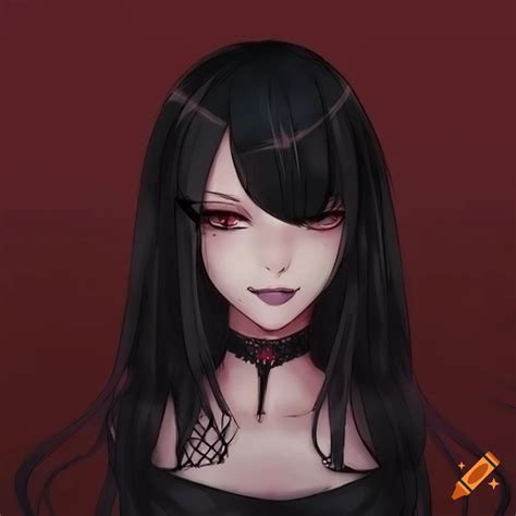 Young Man With Pale Skin Long Black Braided Hair And Red Eyes In A Dark Cloak On Craiyon