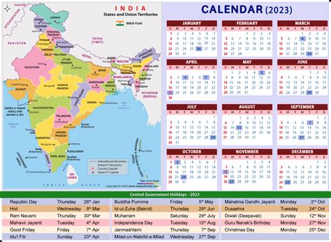 Business Days In 2023 By Month In India