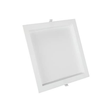 Painel Plafon Recuado Embutir Quadrado Led W Branco K Bivolt