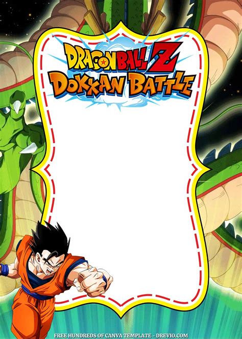 FREE Printable Dragon Ball Super Broly Invitation Templates FREE