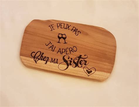 Planche apéro en bois personnalisée Planche à découper Cadeau
